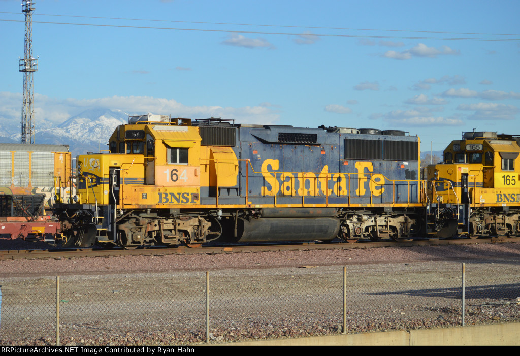 BNSF GP60 164 with an Interesting Patch Job